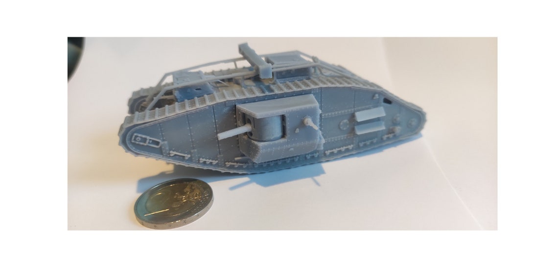 British Mark V Male Heavy Tank Model Kit 3D Printed at 1/56th, 1/72th ...