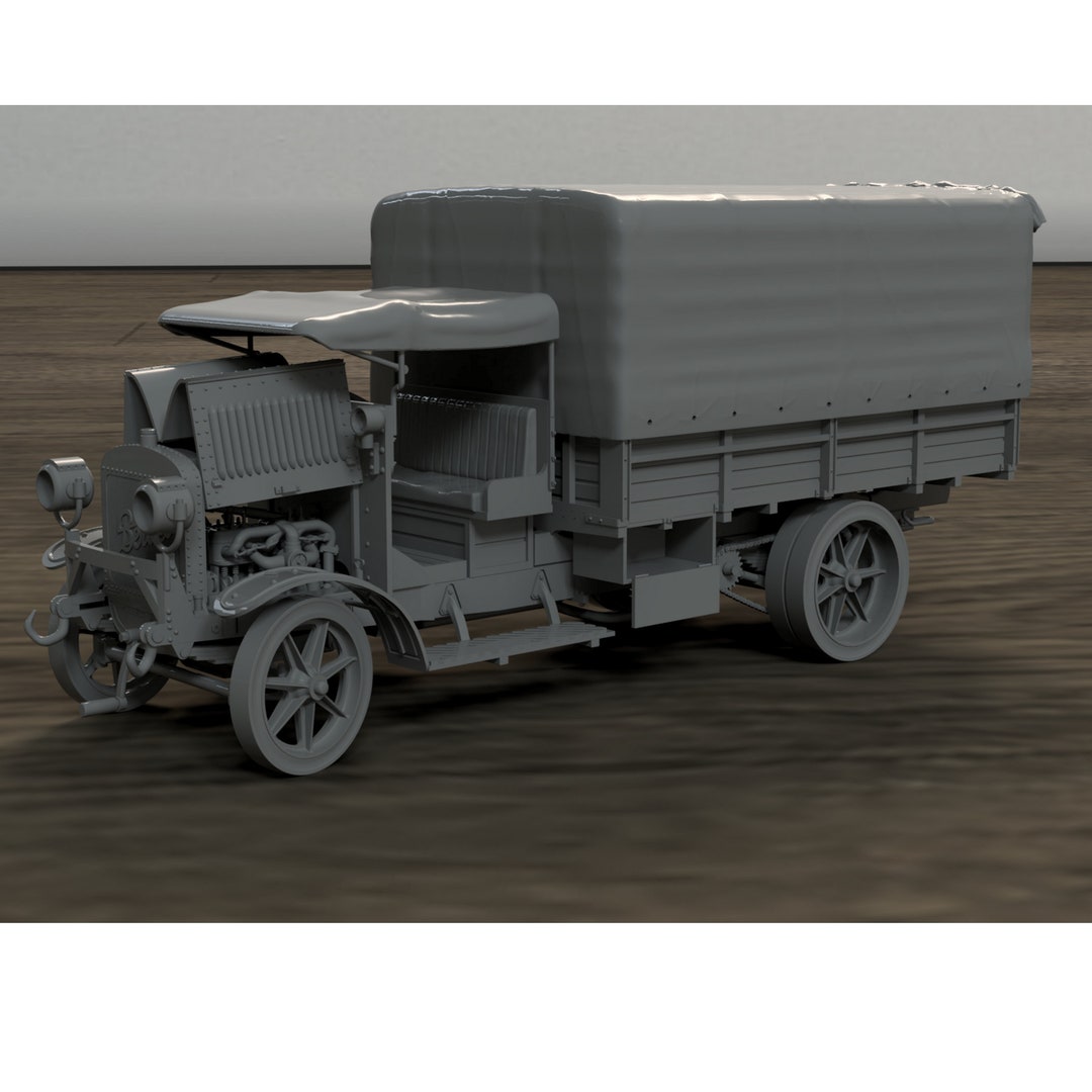 WW1 French Truck 3D Printed Berliet CBA 1/35 Scale WW1 Highly Detailed ...