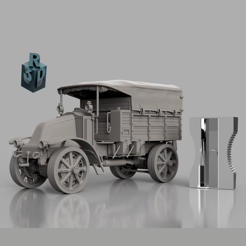 Renault EG Late Model WW1 French Truck 3D Model Kit 1:72 Scale WW1 ...