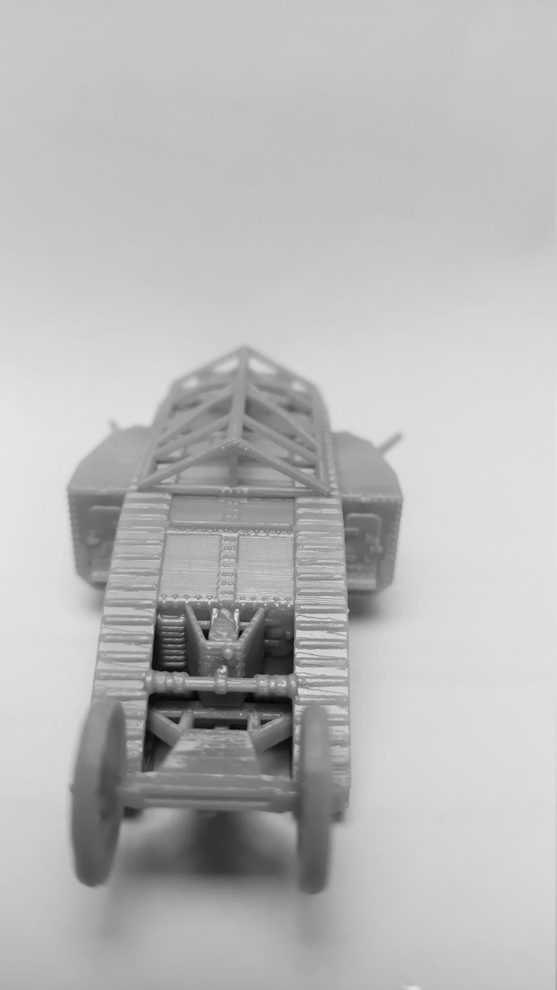 British WW1 MARK I "male" Tank 3D Printed in Resin Scale 1/100th for ...