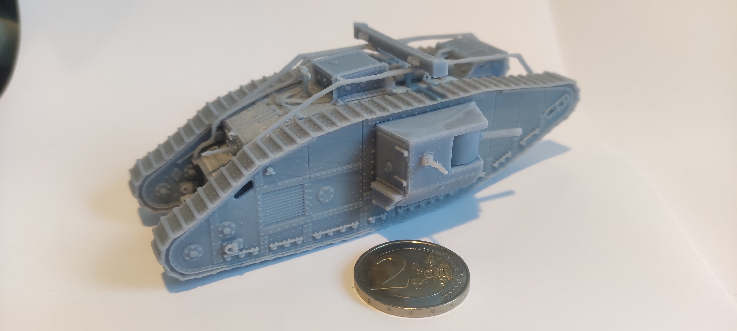 British Mark V Male Heavy Tank Model Kit 3D Printed at 1/56th, 1/72th ...