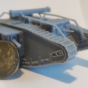 British Mark V Male Heavy Tank Model Kit 3D Printed at 1/56th, 1/72th ...