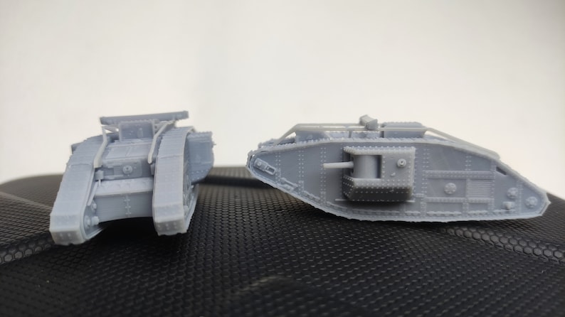 British WW1 Tank Mark V "male" 3D Printed Scale 1/100 for Wargaming - Etsy