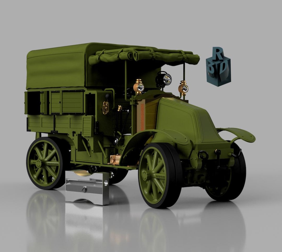 Renault EG Early Model WW1 French Truck 3D Model Kit 1:35 Scale WW1 ...