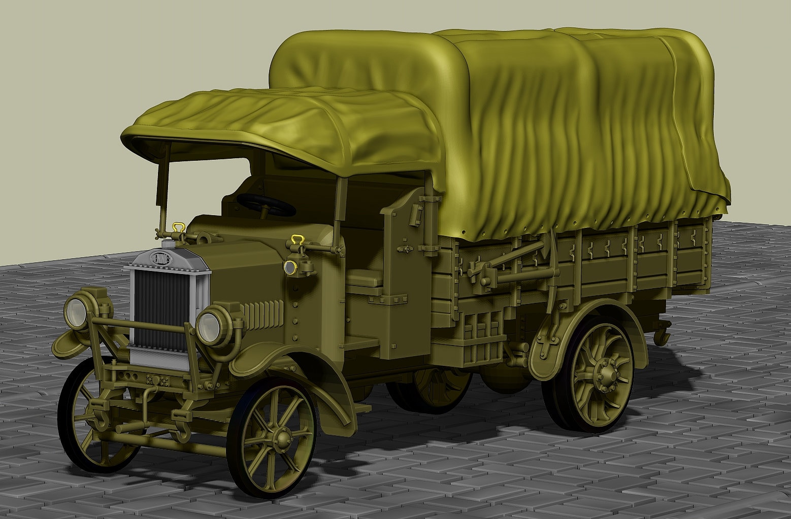 WW 1 British Truck Dennis 3 Ton Lorry 3D Model Kit 35th Scale - Etsy