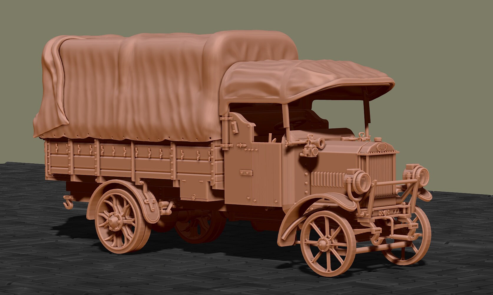 WW 1 British Truck Dennis 3 Ton Lorry 3D Model Kit 35th Scale - Etsy