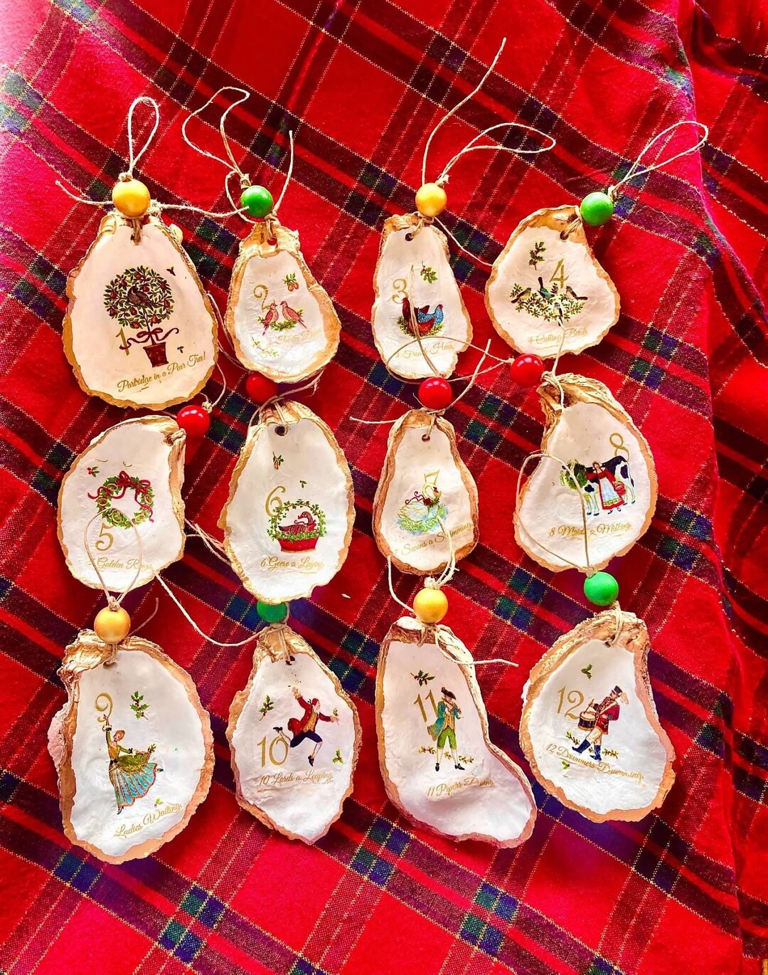 12 Days of Christmas per Shell - Etsy