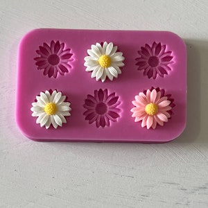 20mm Daisy Silicone Mold/mould, Silicone Mold, Resin Mould, Earring ...