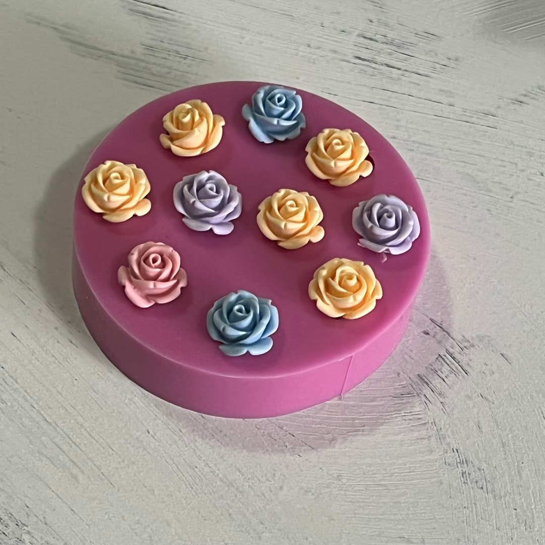 Small Roses Silicone Mold/mould, Silicone Mold, Resin Mould, Earring ...