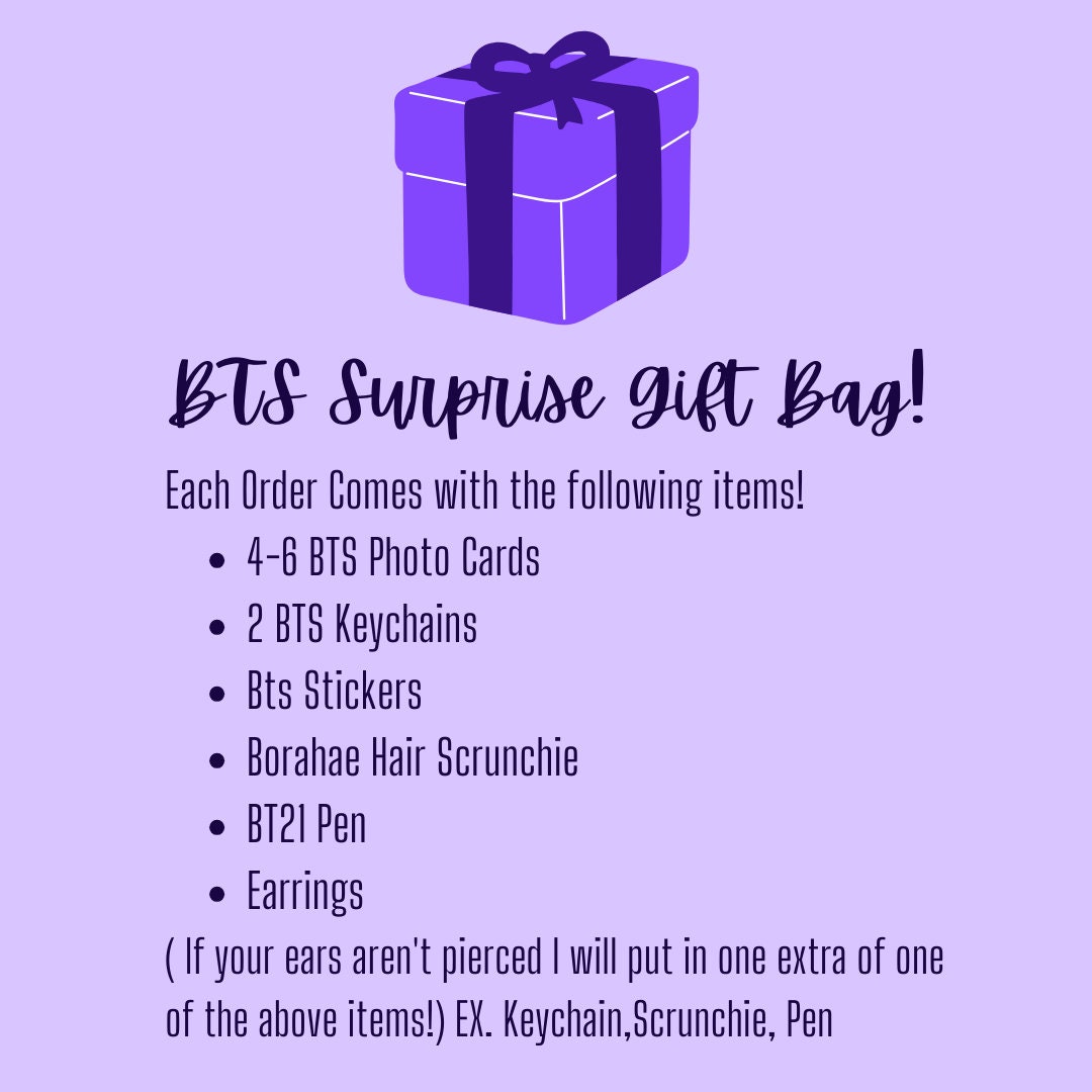 BTS Surprise Gift Bag, Kpop Army Merch - Etsy