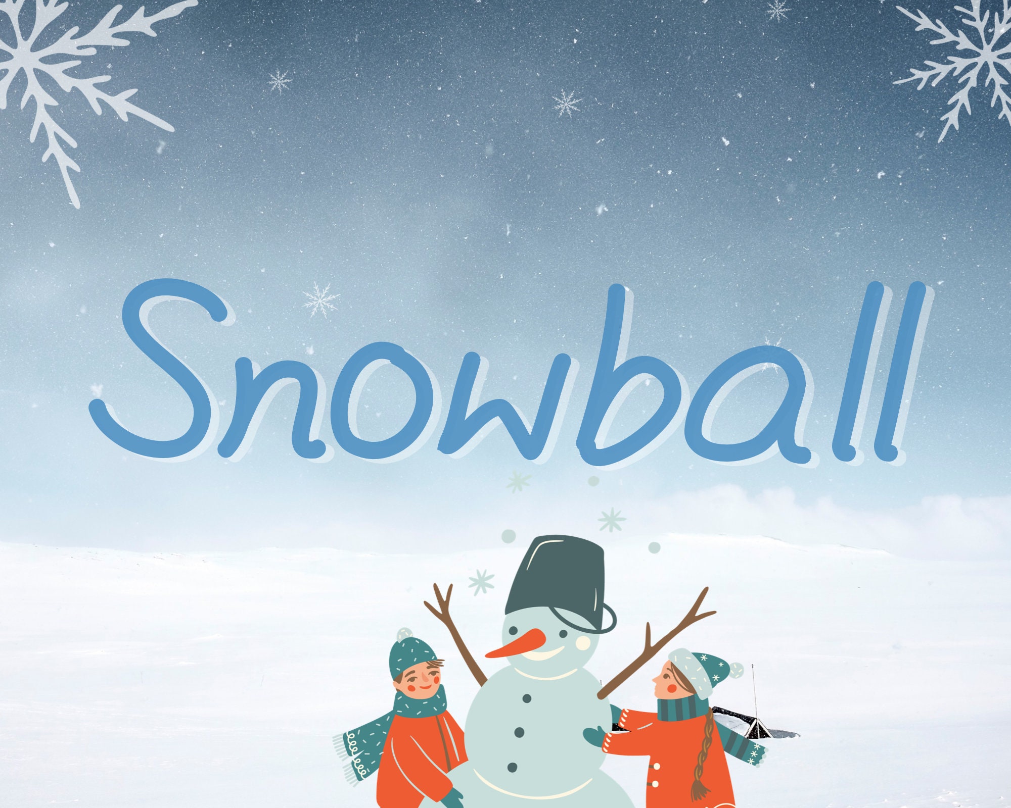 Snowball Font Handwriting Font Cricut Font Tall Font Etsy