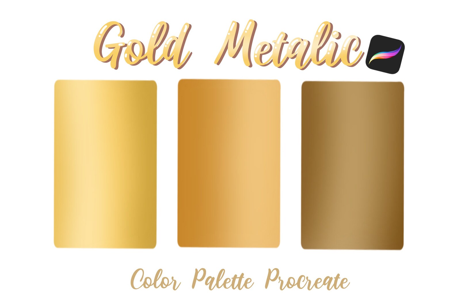 Gold Metallic Procreate Color Palette Instant Download - Etsy Gold Metallic Procreate Color Palette Instant Download - Etsy