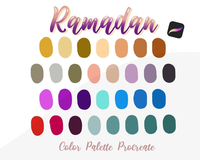 Ramadan Procreate Color Palette Instant Download Procreate - Etsy Ramadan Procreate Color Palette Instant Download Procreate - Etsy