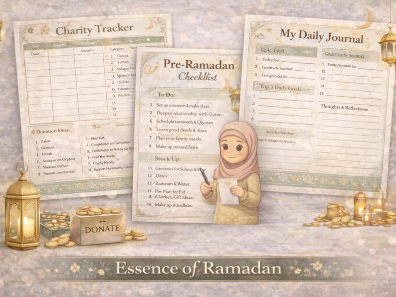 Digital Ramadan Planner Printable for Kids: Fun Muslim Activities ...