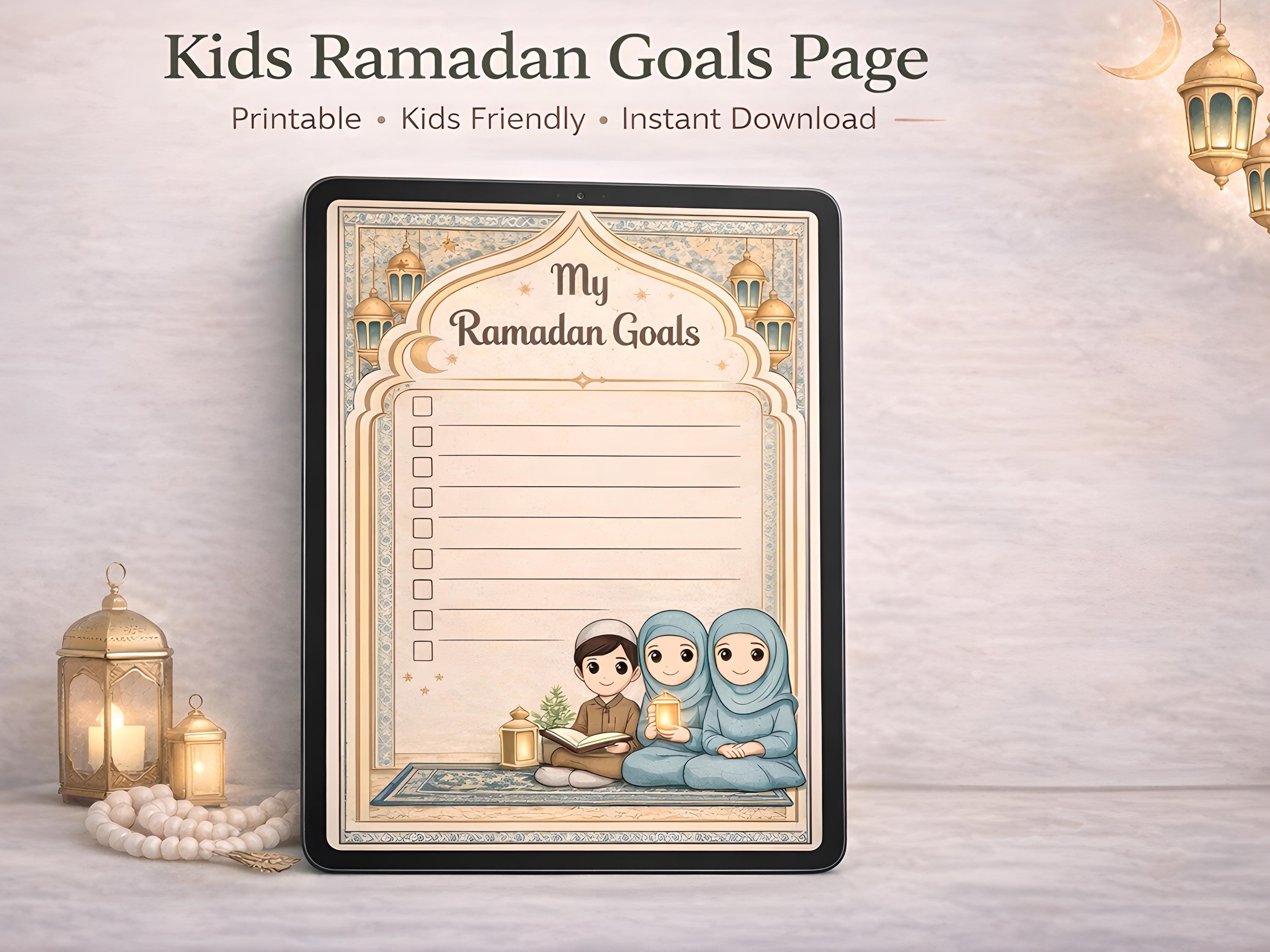 Digital Ramadan Planner Printable for Kids: Fun Muslim Activities ...