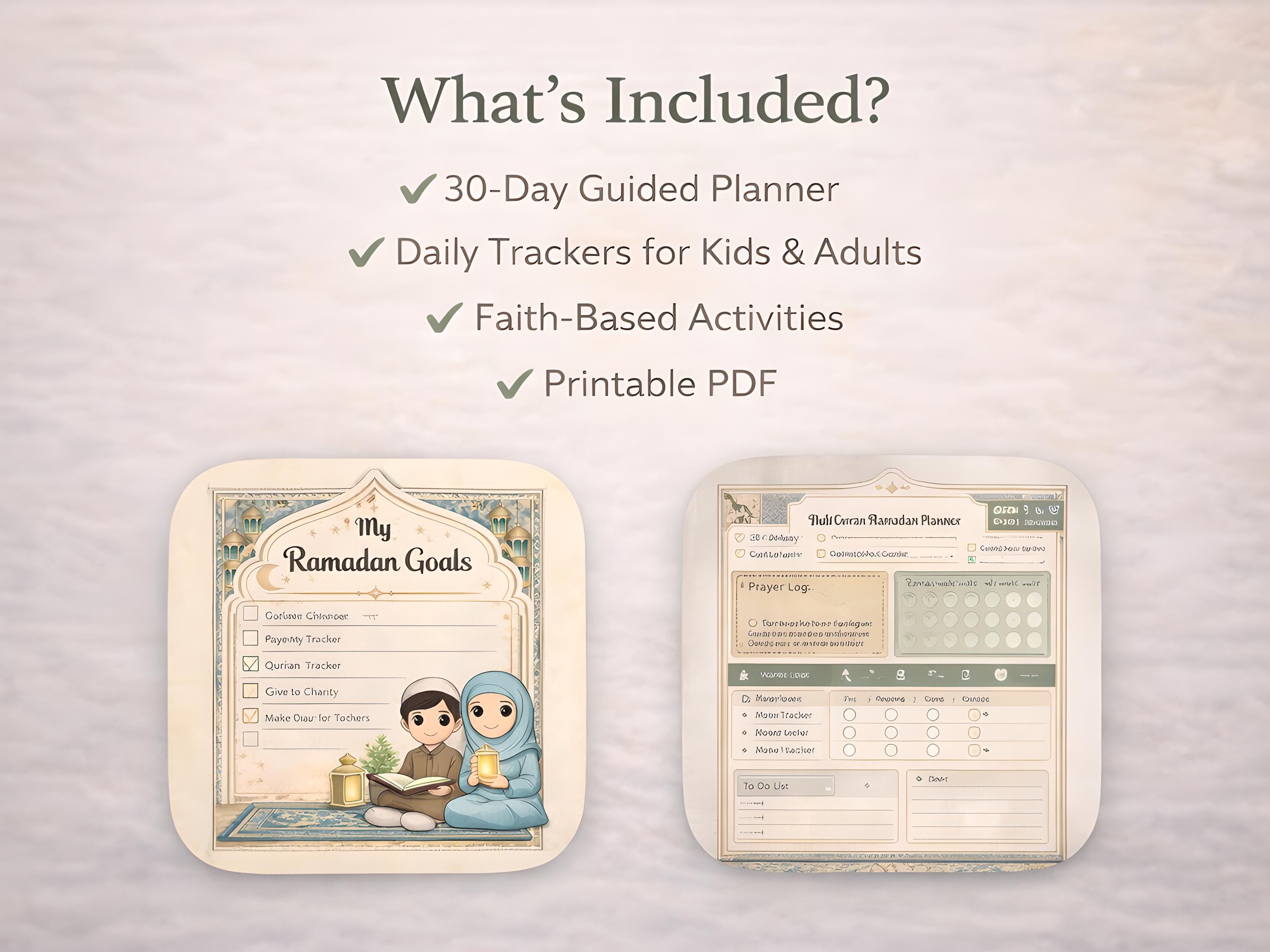 Digital Ramadan Planner Printable for Kids: Fun Muslim Activities ...