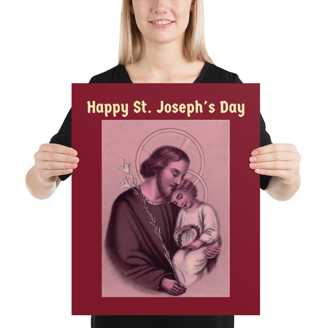 St Josephs Feast Day Poster - Etsy