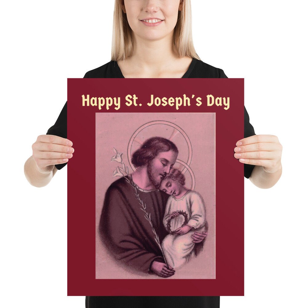 St Joseph’s Feast Day Poster - Etsy