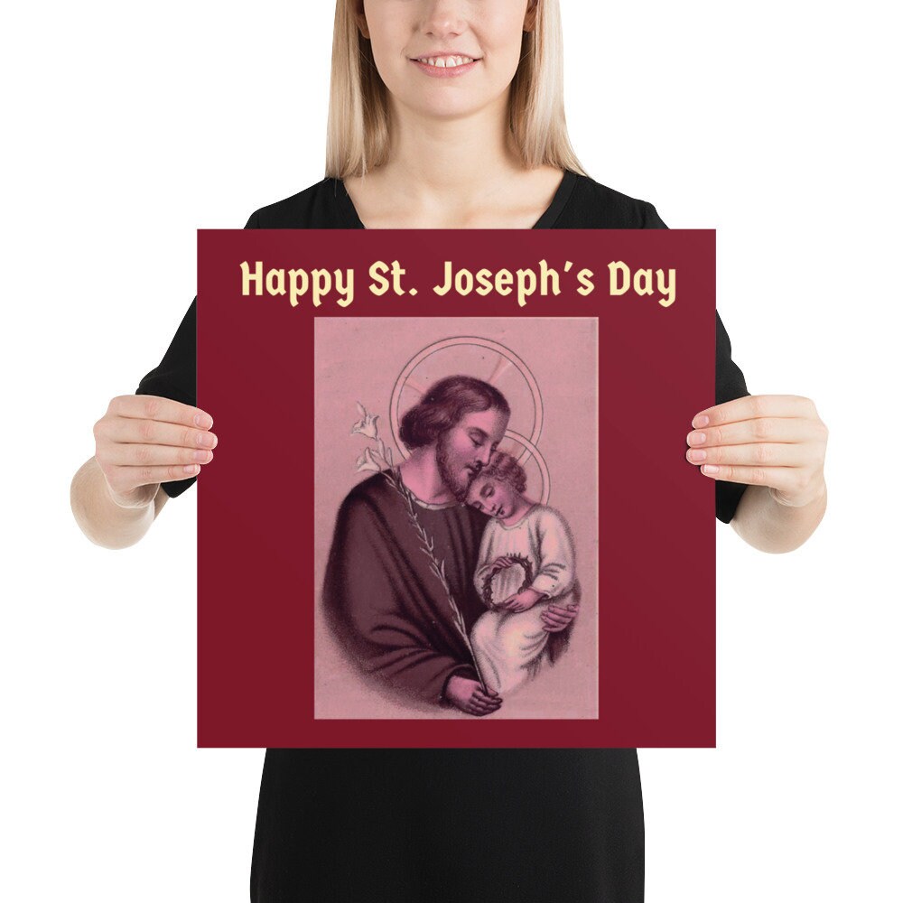 St Joseph’s Feast Day Poster - Etsy