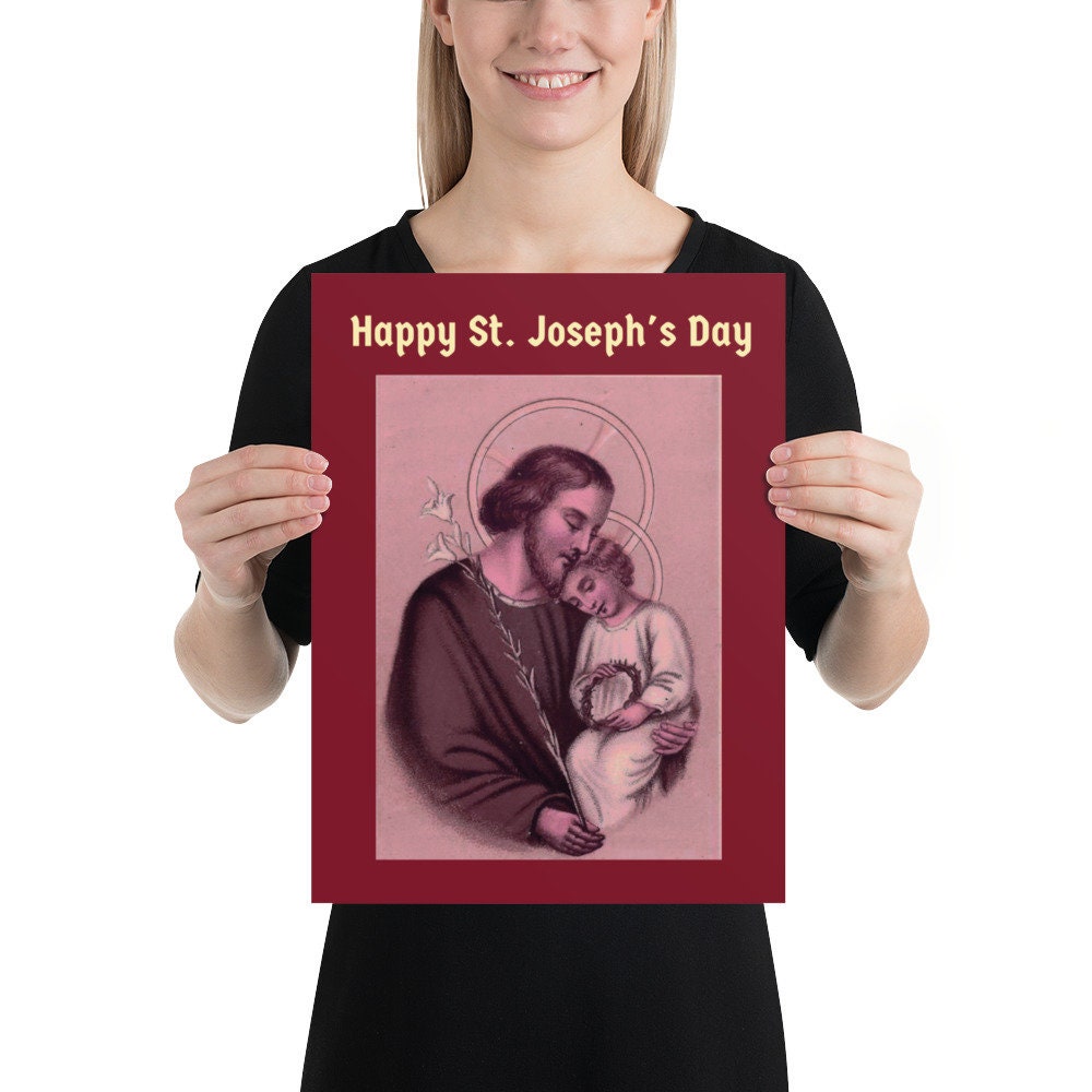 St Joseph’s Feast Day Poster - Etsy