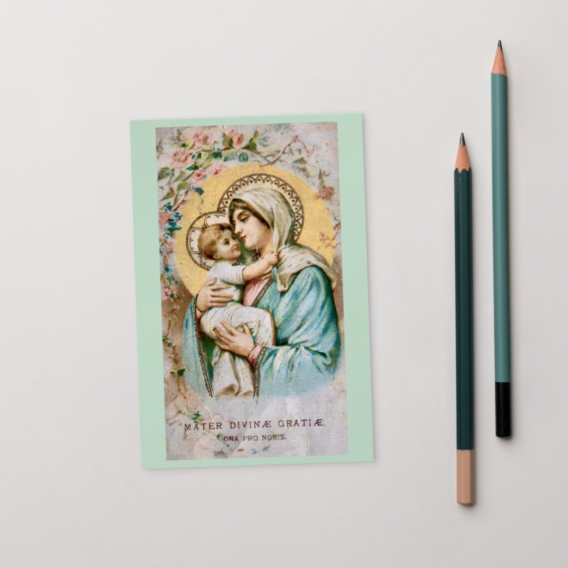 Our Lady Mother of Divine Grace Standard 4 X 6 Postcard, Mater Divinae ...