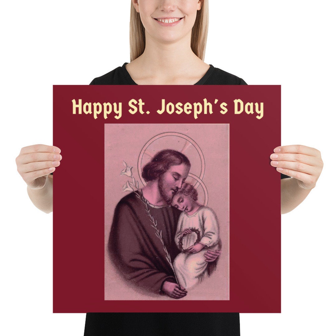 St Joseph’s Feast Day Poster - Etsy