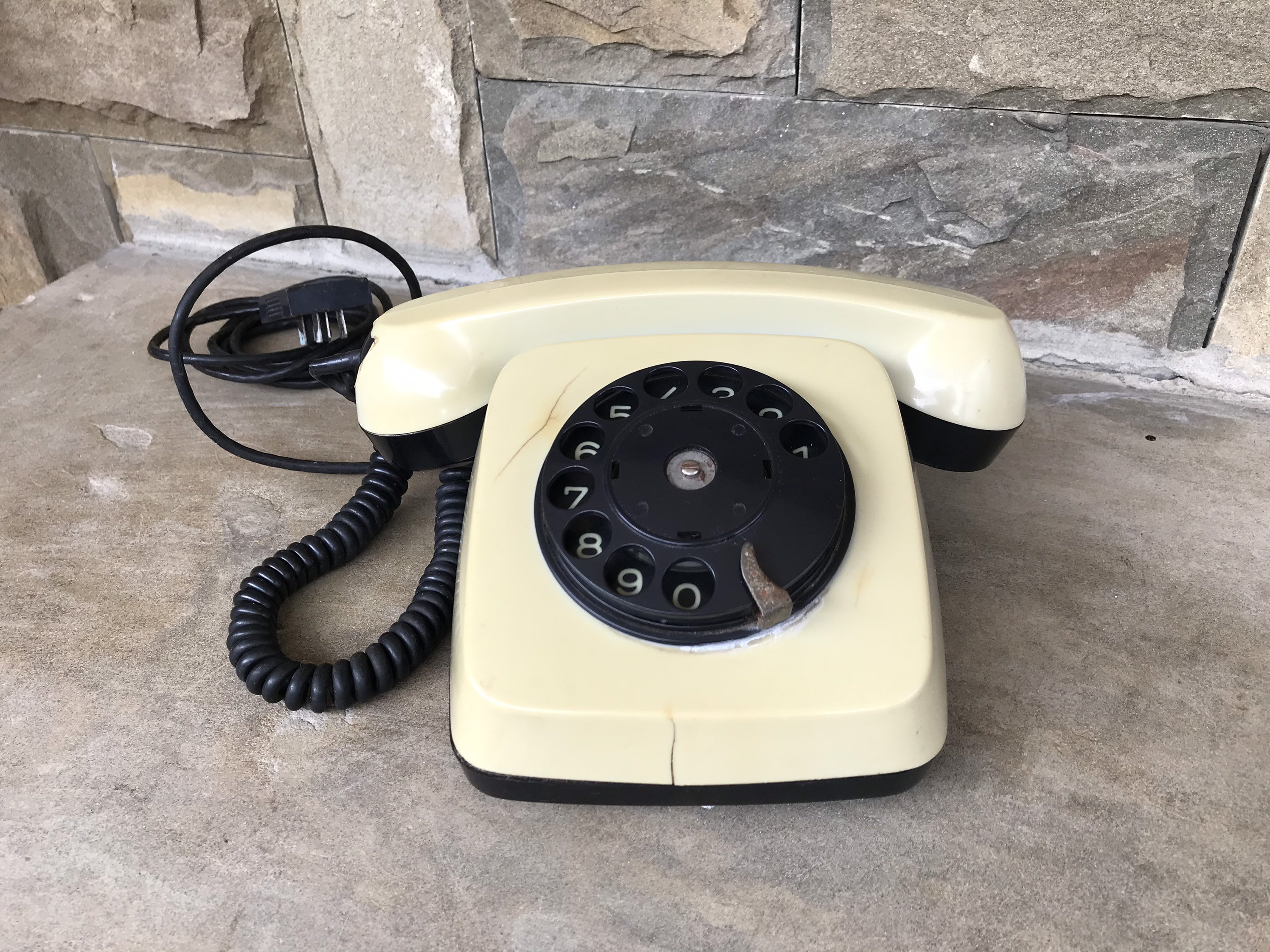 Vintage Rotary Telephone Gray Rotary Phone - Etsy