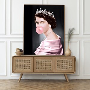 Queen Elizabeth II Print Altered Vintage Art Eclectic Wall Art Altered ...