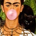 Frida Kahlo Bubble Gum Print Eclectic Wall Art Alter Art - Etsy