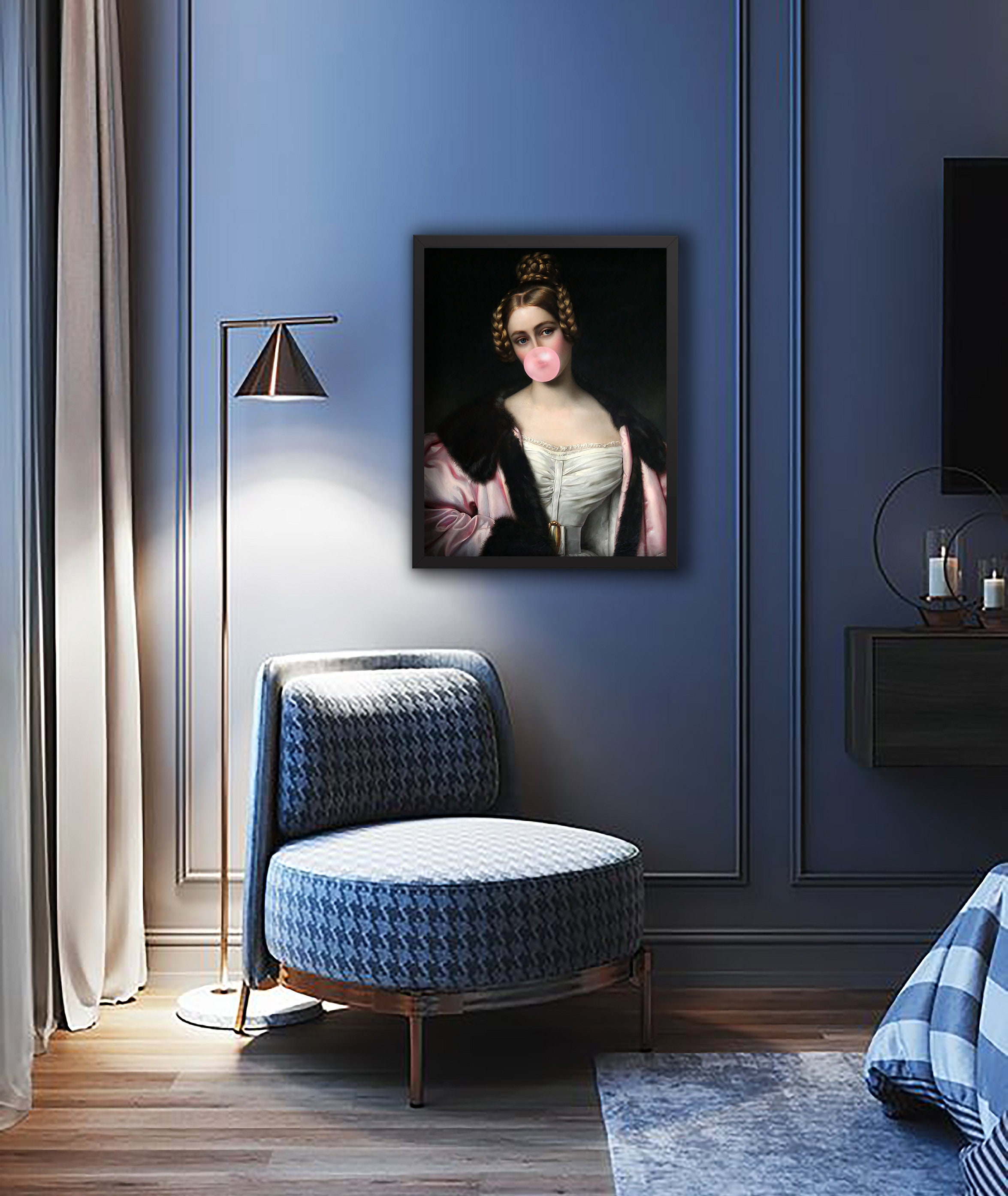 Caroline Von Holstein Bubble Gum Poster Eclectic Wall Art | Etsy