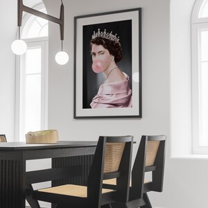 Queen Elizabeth II Print Altered Vintage Art Eclectic Wall Art Altered ...