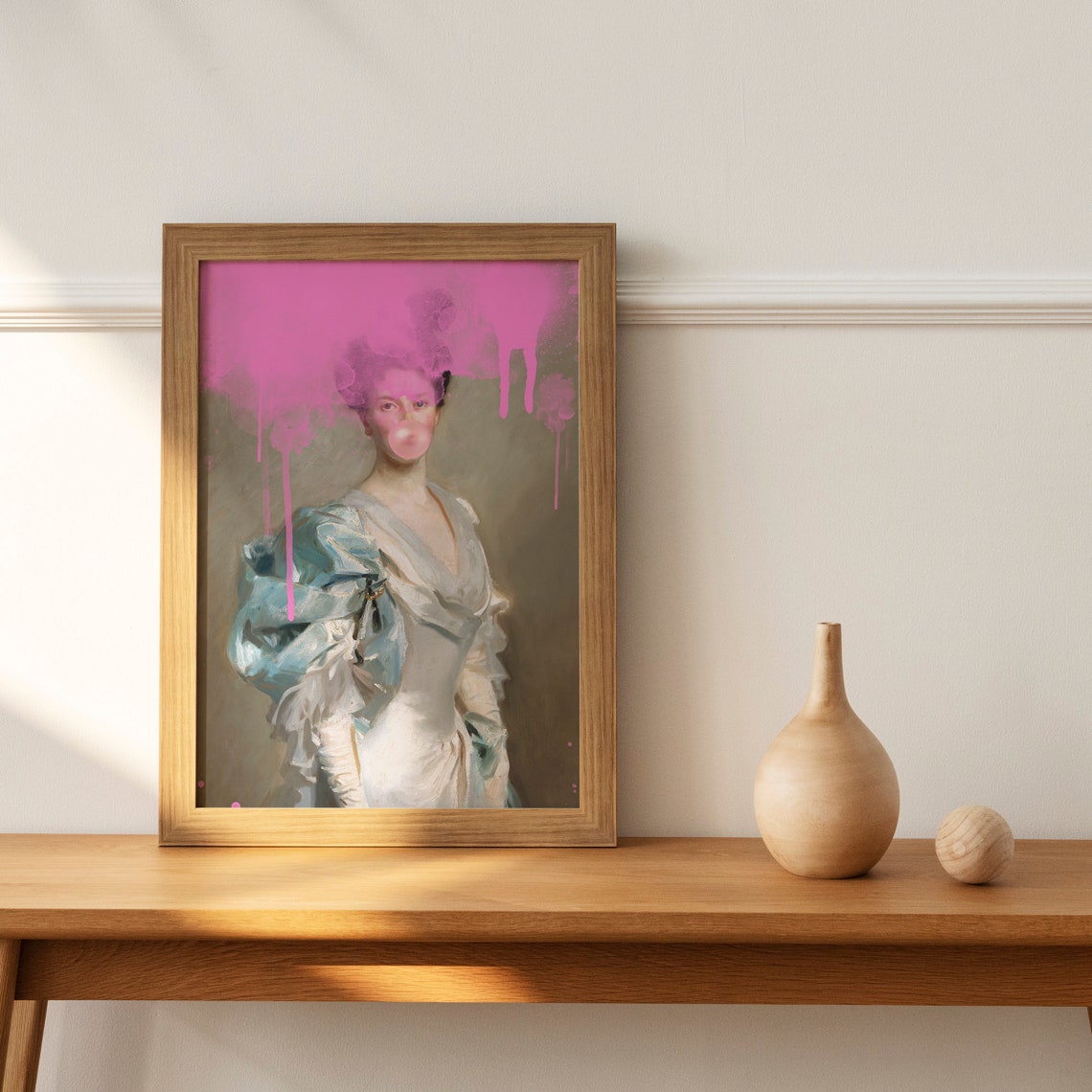 Lady Chamberlain Bubblegum Art Print Altered Art - Etsy