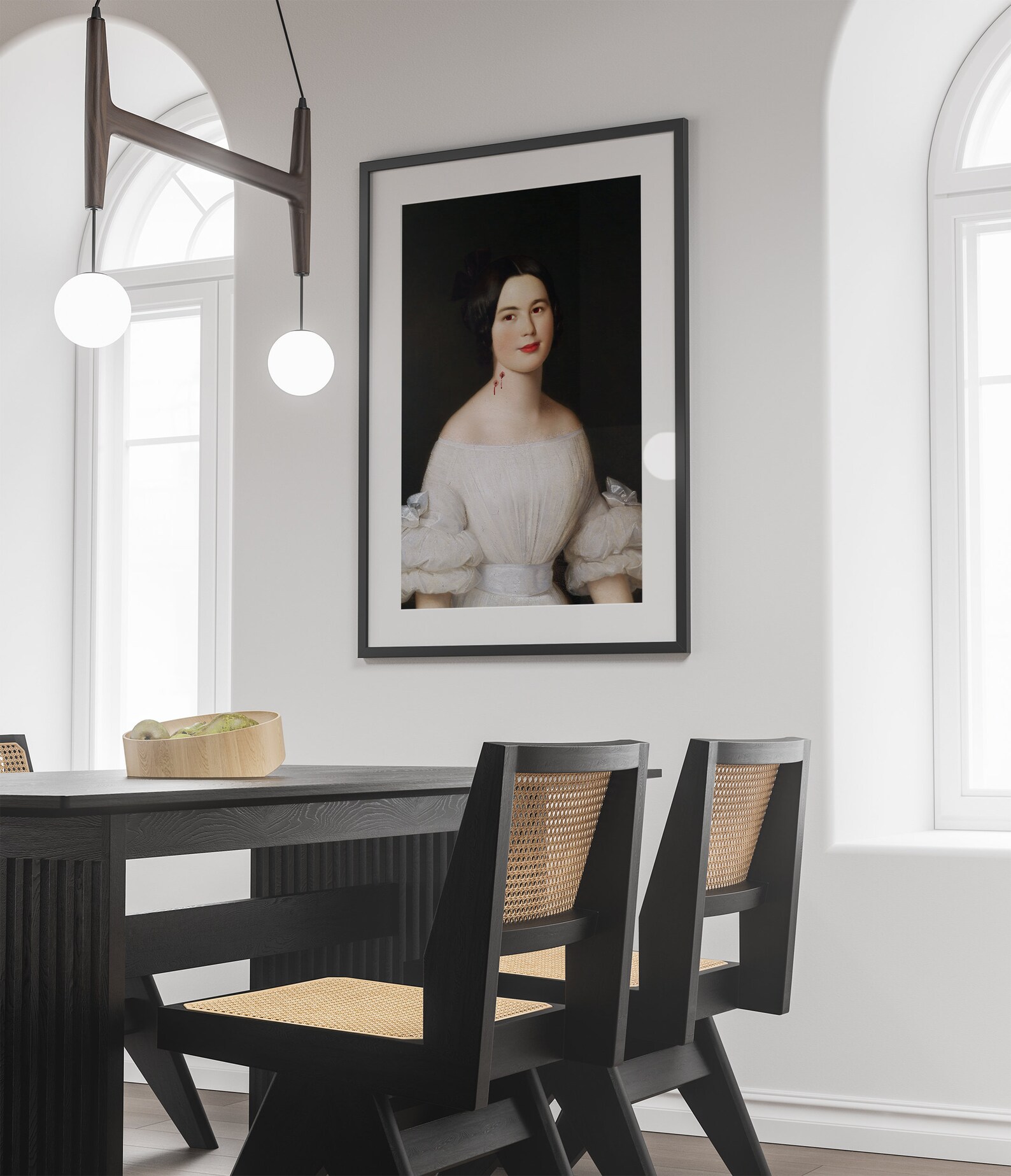 Vampire Bite Marks Dame Eclectic Wall Art Alter Art Print Printed Wall ...