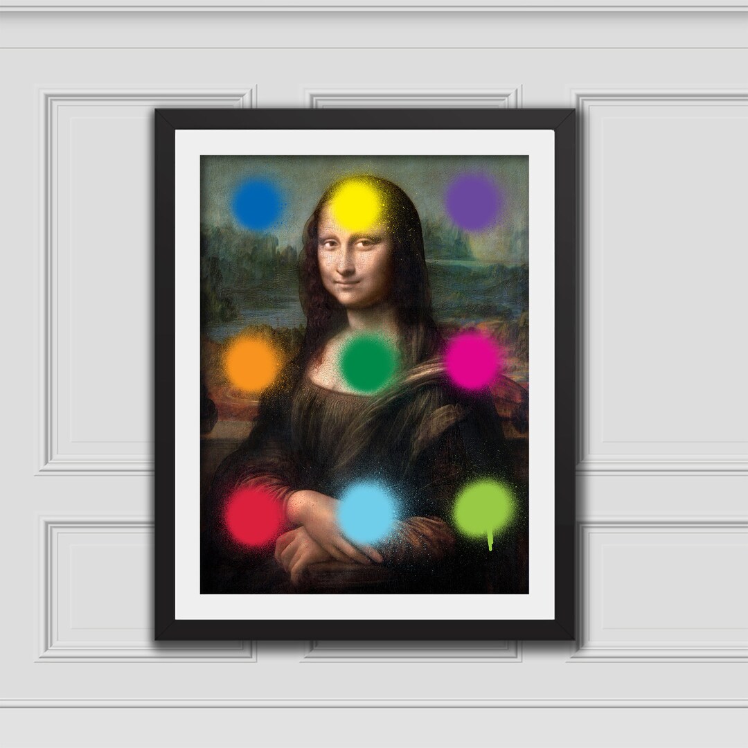 Mona Lisa Pop Art, Mona Lisa Print, Mona Lisa Printable Art, Eclectic ...