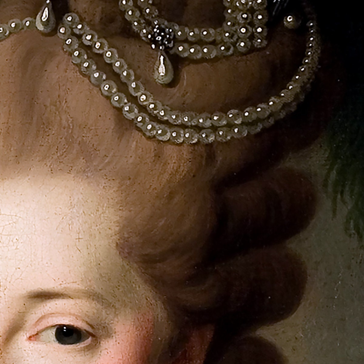 Altered Painting Vintage Painting Portrait Painting Detail - Etsy