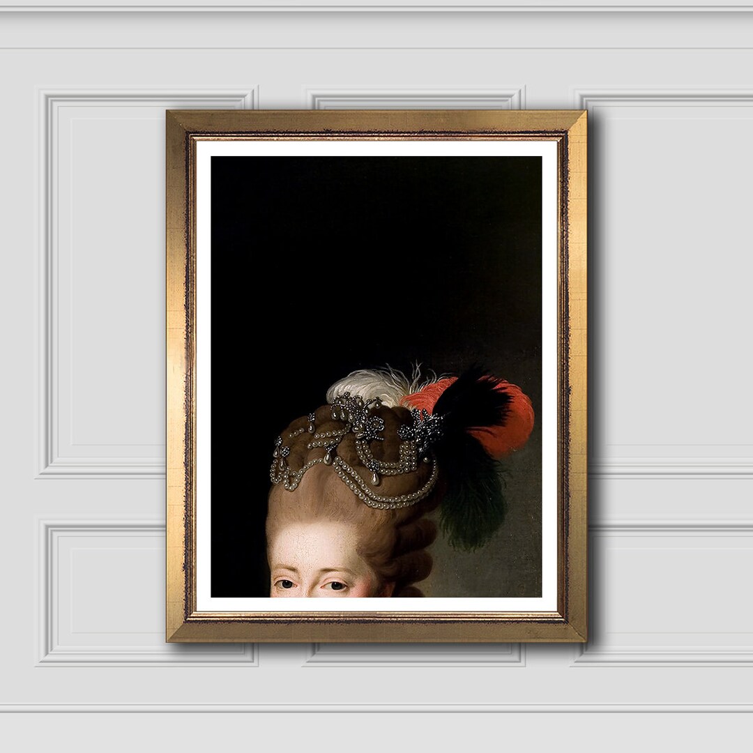 Altered Painting, Vintage Painting, Portrait Painting Detail ...