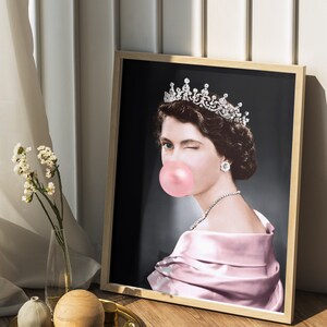 Queen Elizabeth II Print Altered Vintage Art Eclectic Wall Art Altered ...