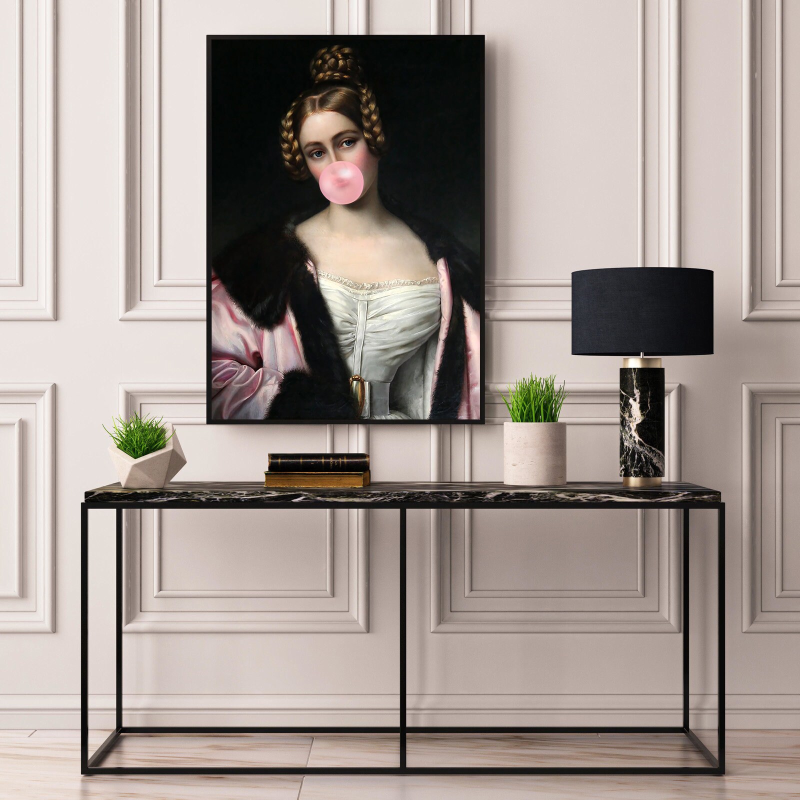 Caroline Von Holstein Bubble Gum Poster Eclectic Wall Art | Etsy