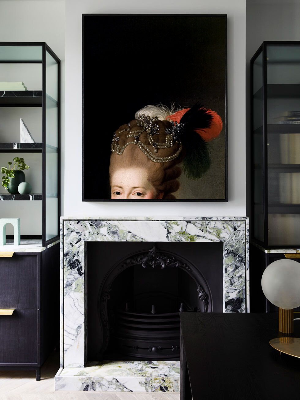 Altered Painting Vintage Painting Portrait Painting Detail - Etsy