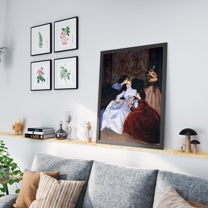 Fiancée Bubblegum Renaissance Portrait Print, Bubble Gum Wall Decor ...