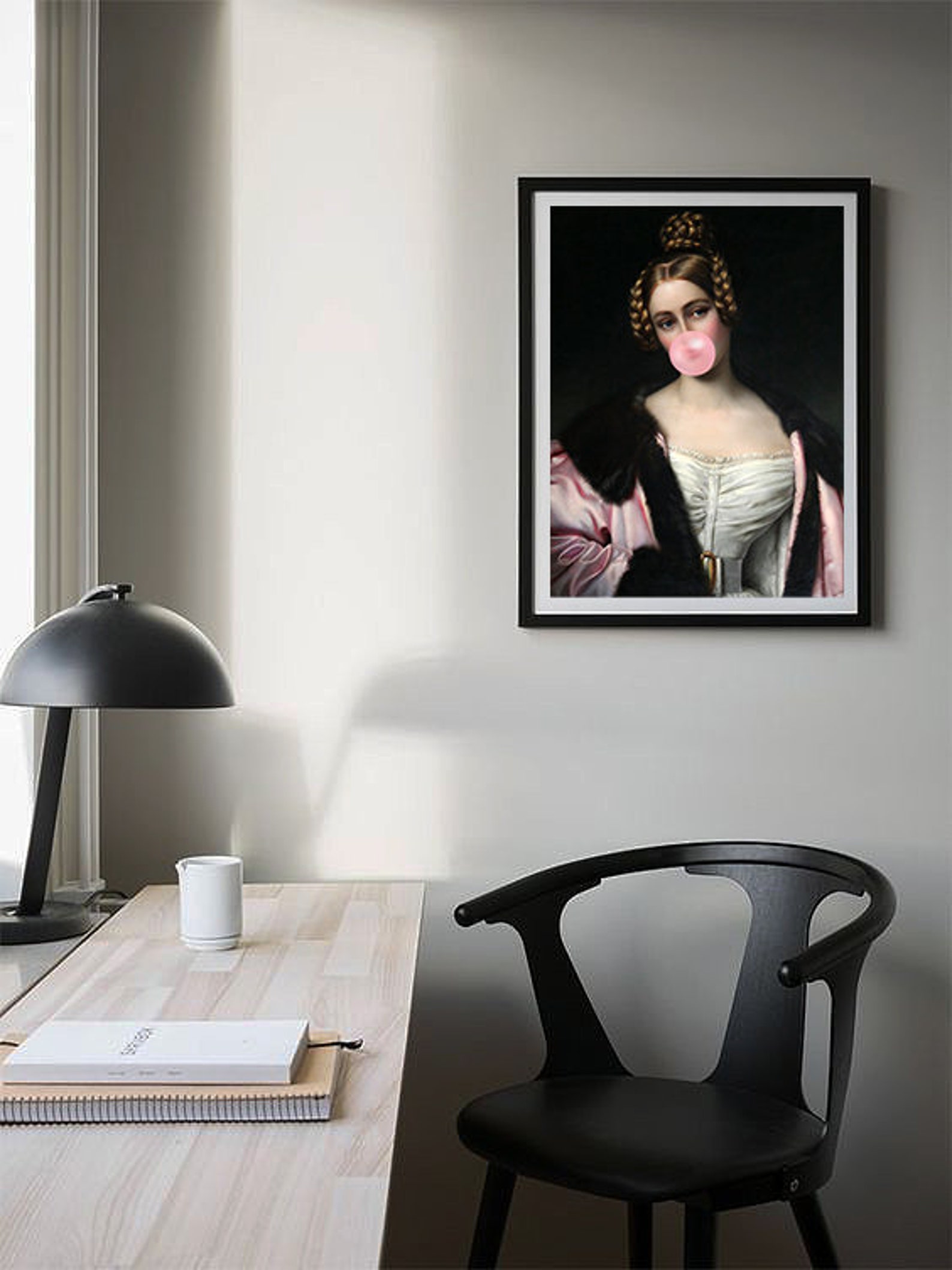 Caroline Von Holstein Bubble Gum Poster, Eclectic Wall Art, Alter Art ...