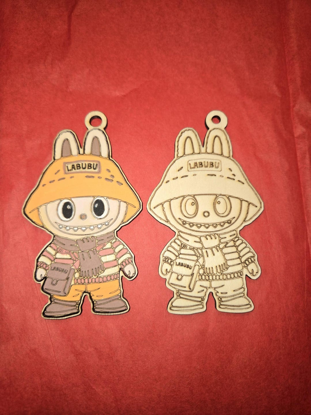 Labubu Keychains Color Your Own - Etsy