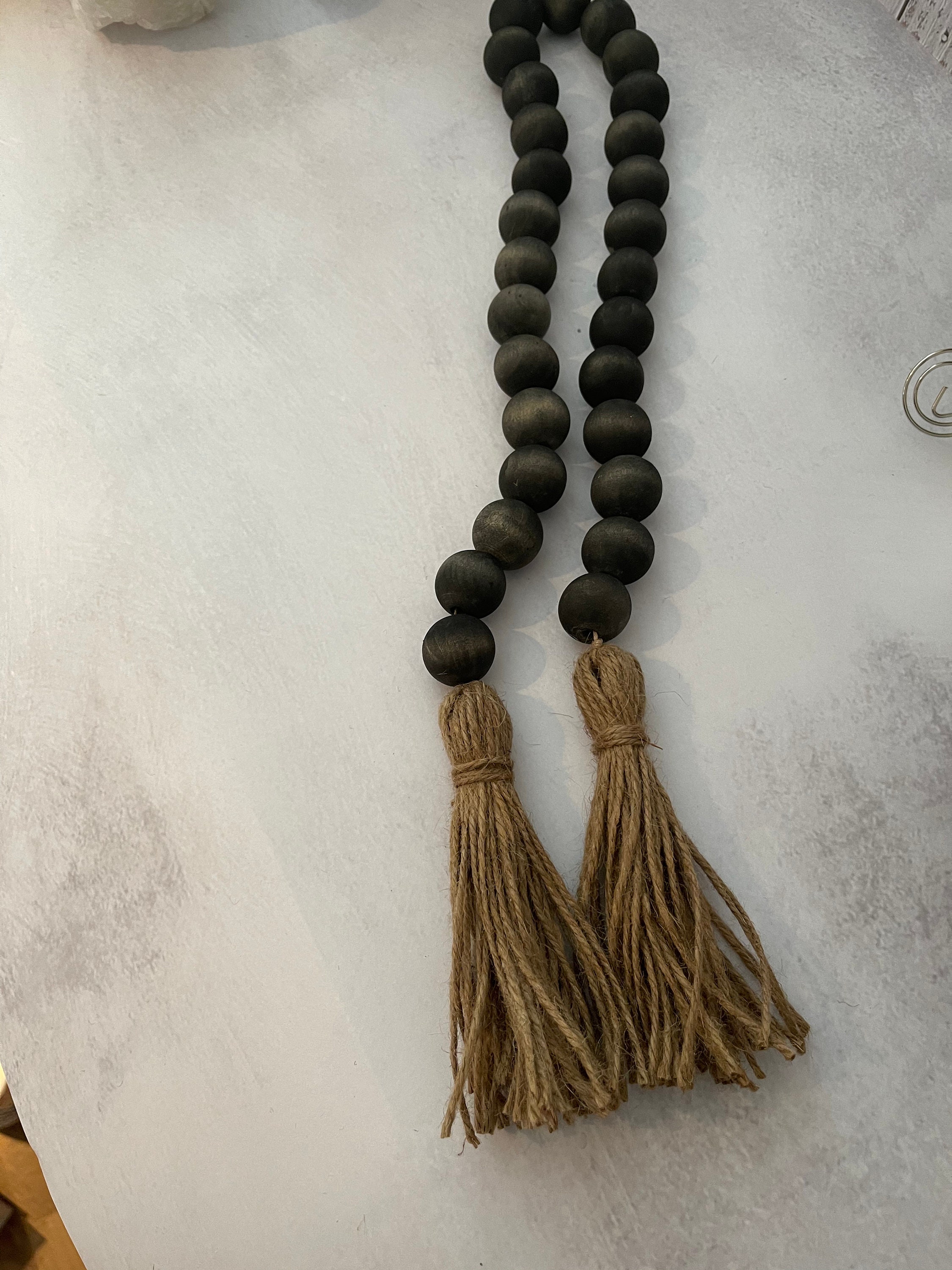 Wood Bead Garland Hand Painted - Etsy