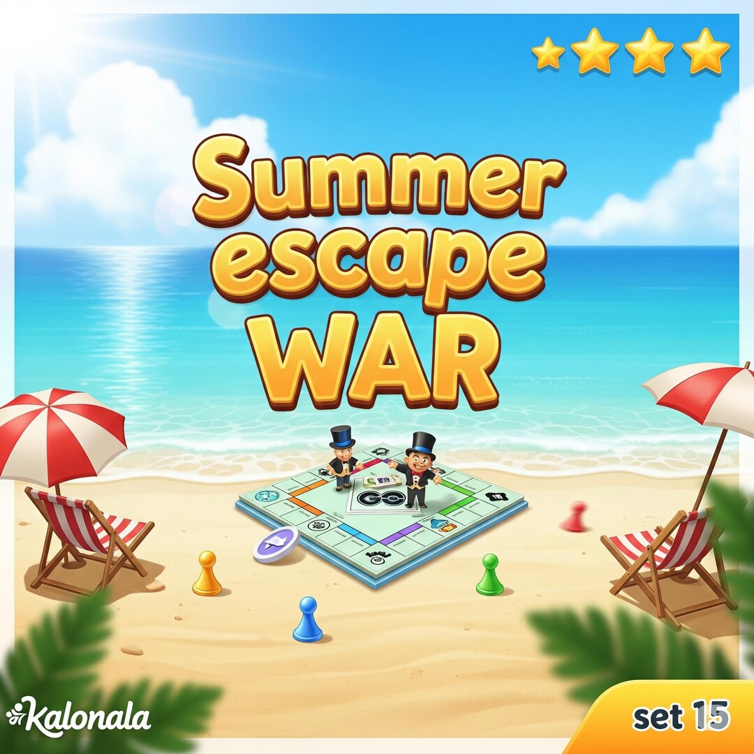 War_summer Escape Album Monopoly-go Stickers_4 STARS_FAST DELIVERY! - Etsy