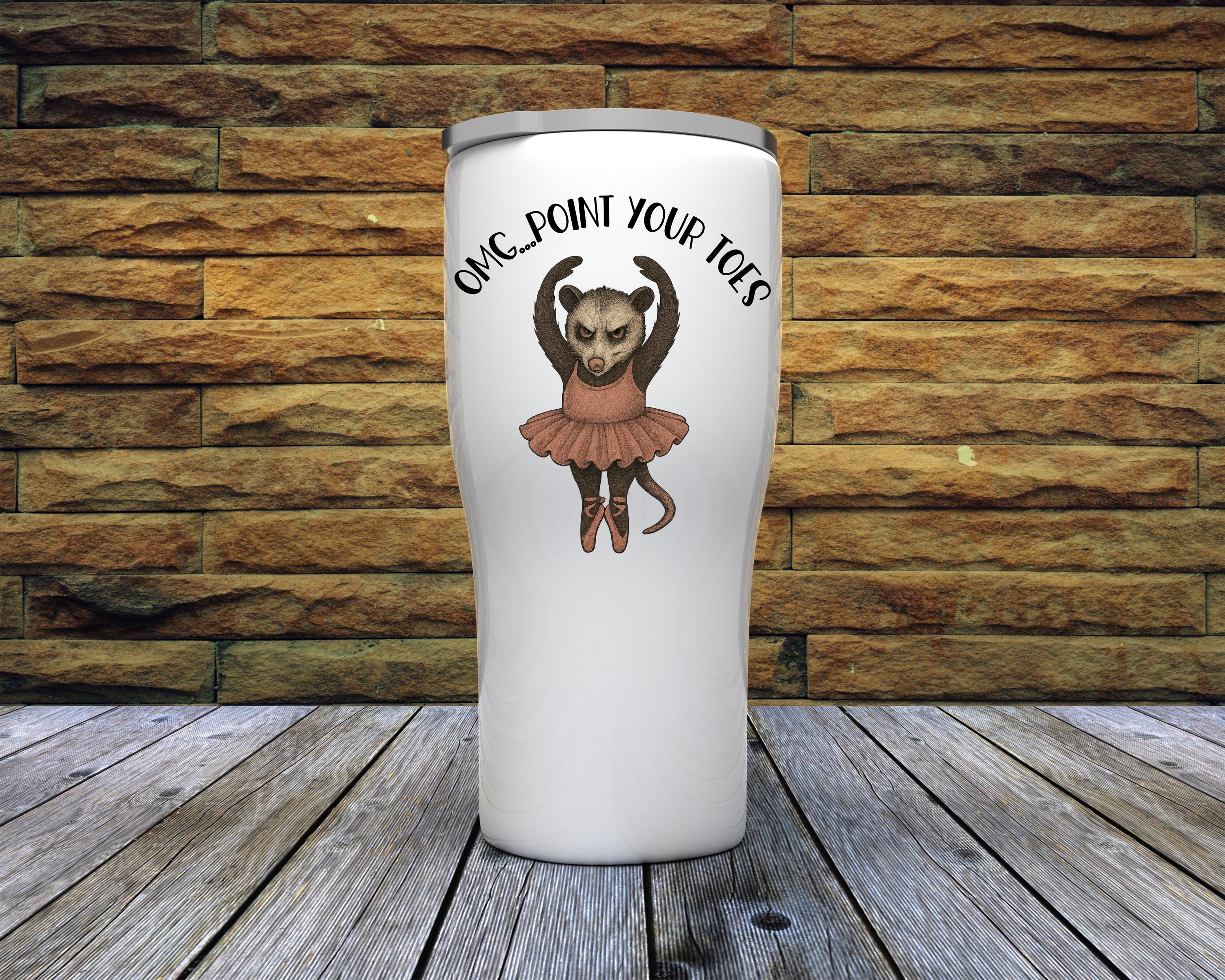 OMG Pointe Your Toes Possum Art - Cute Dance Teacher Digital Download ...