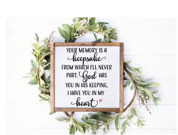 Your Memory is A Keepsake Memorial Svg Grief Svg - Etsy