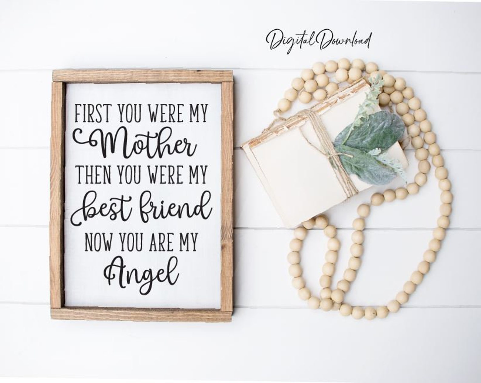 You Were First My Mother Now My Angel, Memorial Svg, Grief Svg ...