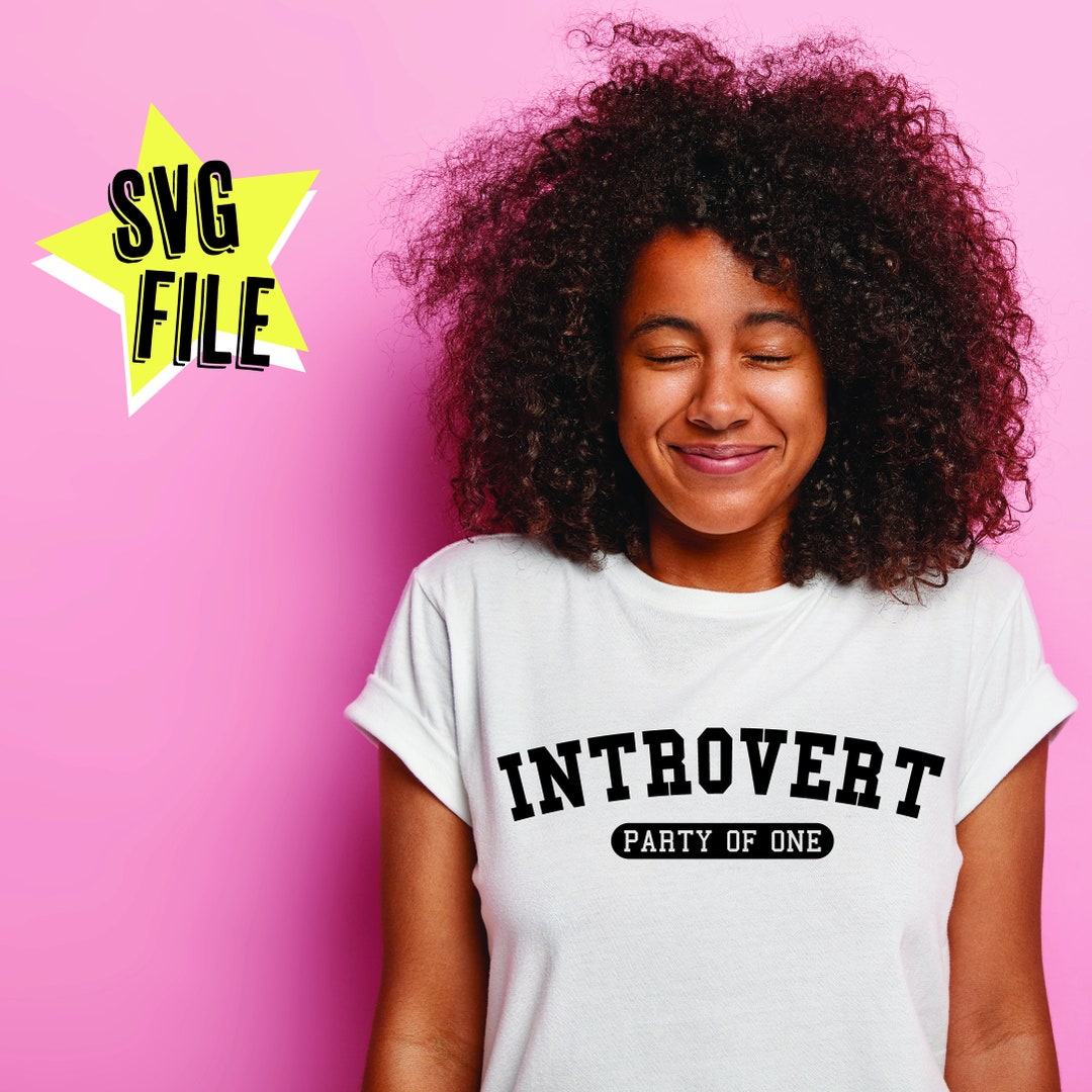 Introvert Party of One Collegiate SVG Digital Download - Etsy