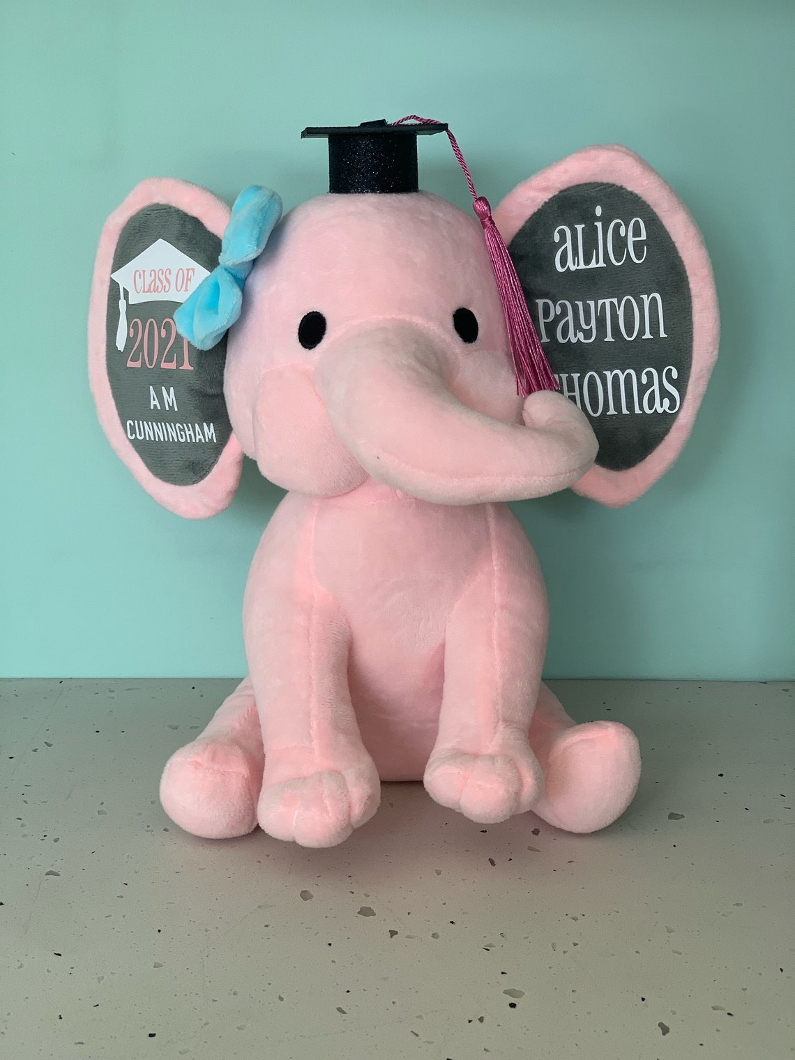 Graduation Elephant Plush Graduation Class Of... - Etsy