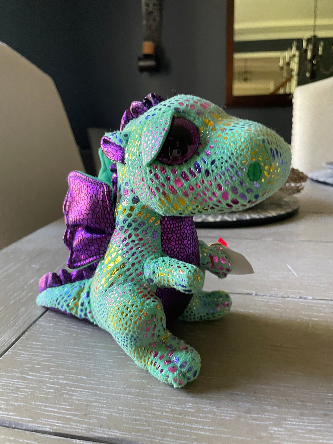 Ty 6 Inch Beanie Boo “cinder” the Green Dragon - Etsy